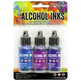 3Pk Holtz Alcohol Ink 1/2oz Indigo/Violet Spectrum Colors | Jerry's ...