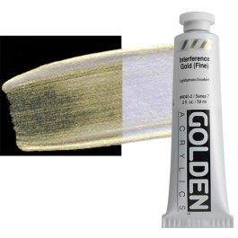 GOLDEN Heavy Body Acrylics - Interference Gold, 2oz Tube | Jerry's Artarama
