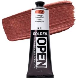 Golden OPEN Acrylic 5 oz Iridescent Copper (Fine) | Jerry's Artarama
