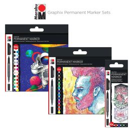 Marabu Graphix Permanent Marker Sets | Jerry's Artarama