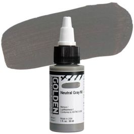 Neutral Gray N5, 1oz, GOLDEN High Flow Acrylic | Jerry's Artarama