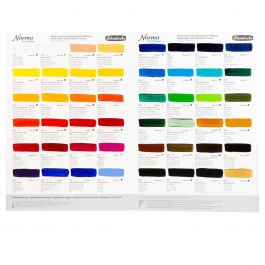 Norma Blue Water-Mixable Oil Color Handpainted Color Chart | Jerry's ...