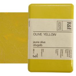 R&F Encaustic Handmade Paint 333 ml Block - Olive Yellow | Jerry's Artarama