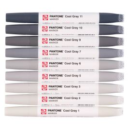 Pantone Dual Tip Marker Cool Gray Set of 9 | Jerry's Artarama