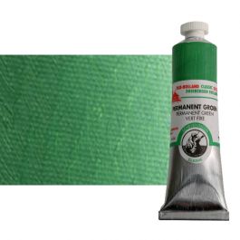 Old Holland Oil Color, Permanent Green, 40ml Tube | Jerry's Artarama