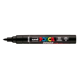 POSCA Acrylic Paint Marker - Black, Pointed Brush Tip (1-4 mm) | Jerry ...