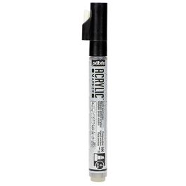 Pebeo Chisel Acrylic Marker 4mm - Precious Silver | Jerry's Artarama