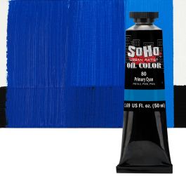 Soho Artist Oil Color Primary Cyan, 50ml Tube | Jerry's Artarama