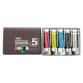 Holbein Designer Gouache 15ml Set of 5 Primary Colors | Jerry's Artarama
