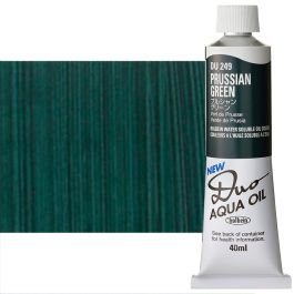 Holbein Duo Aqua Water-Soluble Oil Color 40 ml Tube - Prussian Green ...