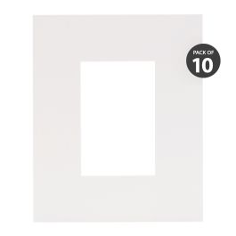 Pyramid Pre-Cut Mats 4 Ply - Style B - White (Pack of 10) | Jerry's ...