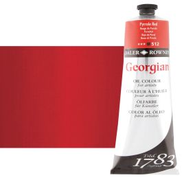 Daler-Rowney Georgian Oil Color 225ml Tube - Pyrrole Red | Jerry's Artarama