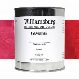 Williamsburg Handmade Oil Paint - Pyrrole Red, 473ml Can | Jerry's Artarama