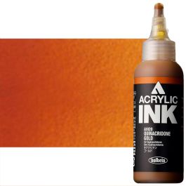 Holbein Acrylic Ink - Quinacridone Gold, 100ml | Jerry's Artarama