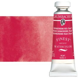 Grumbacher Finest Artists' Watercolor - Quinacridone Red, 14 ml Tube ...