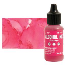 Tim Holtz Alcohol Ink - Flamingo, 1/2oz Bottle | Jerry's Artarama