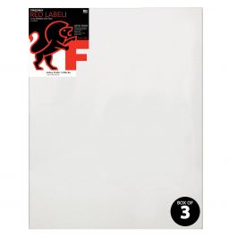 Fredrix Red Label Medium, 60" x 72" Gallery Canvas Box of 3, 1-3/8 ...