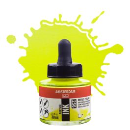 Amsterdam Acrylic Ink - Reflex Yellow, 30ml | Jerry's Artarama