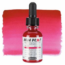 Schmincke Aqua Drop Liquid Watercolor 30ml Ruby Red | Jerry's Artarama