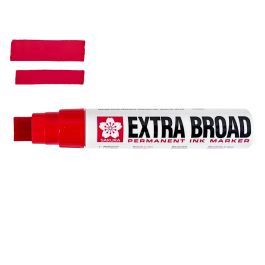 Sakura Extra-Broad Permanent Ink Marker, Red | Jerry's Artarama