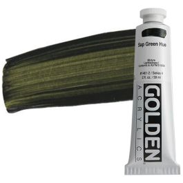GOLDEN Heavy Body Acrylics - Sap Green Hue, 2oz Tube | Jerry's Artarama