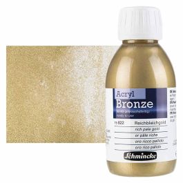 Schmincke Acrylic Bronzes Rich Pale Gold 150 ml | Jerry's Artarama