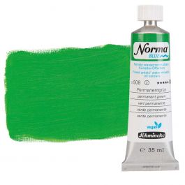 Norma Blue Water-Mixable Oil Color - Permanent Green, 35ml Tube | Jerry ...