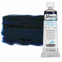 Norma Blue Water-Mixable Oil Color - Prussian Blue, 35ml Tube | Jerry's ...