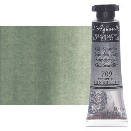 Sennelier l'Aquarelle Artists Watercolor - Sennelier Grey, 10ml Tube ...