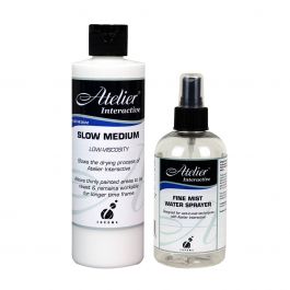 Atelier Interactive Acrylics 250ml Slow Medium with Water Sprayer ...