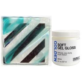 GOLDEN Acrylic Gel Mediums Soft Gel Gloss 8 oz | Jerry's Artarama