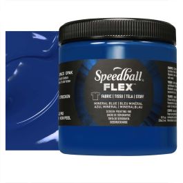Speedball Flex Fabric Screen Print Ink - Mineral Blue, 8oz | Jerry's ...