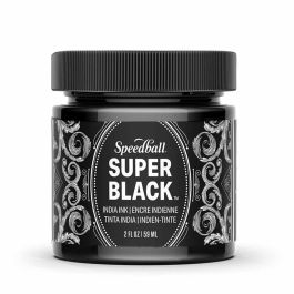 Speedball India Ink - Super Black, 2oz Jar | Jerry's Artarama