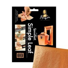 Speedball Mona Lisa Gold Leafing Simple Leaf 18 Pack Copper 5.5x5.5 ...