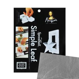 Speedball Mona Lisa Gold Leafing Simple Leaf 18 Pack Silver 5.5x5.5 ...
