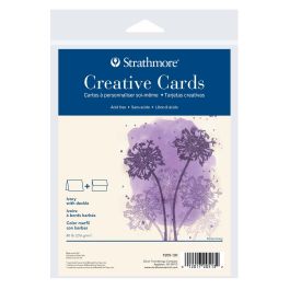 Strathmore Blank Creative Cards & Envelopes 5.25"x7.25" - Ivory (Pack ...