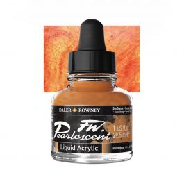 Daler-Rowney FW Pearlescent Acrylic Ink 1 oz Sun Orange | Jerry's Artarama