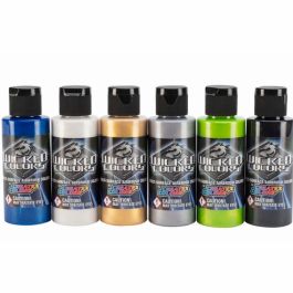Wicked Air Airbrush Colors Pearlized Set 2oz set of 6 | Jerry's Artarama