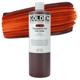 GOLDEN Fluid Acrylics Transparent Red Oxide 16 oz | Jerry's Artarama