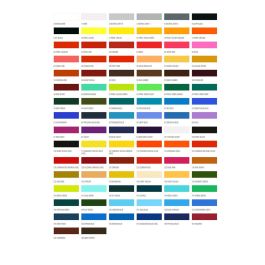 Turner Acryl Gouache Hand Painted Color Chart, 92 Colors | Jerry's Artarama