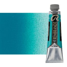 Rembrandt Extra-Fine Artists' Oil Paint - Turquoise Blue, 40ml Tube ...