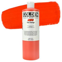 GOLDEN Fluid Acrylics Vat Orange 16 oz | Jerry's Artarama