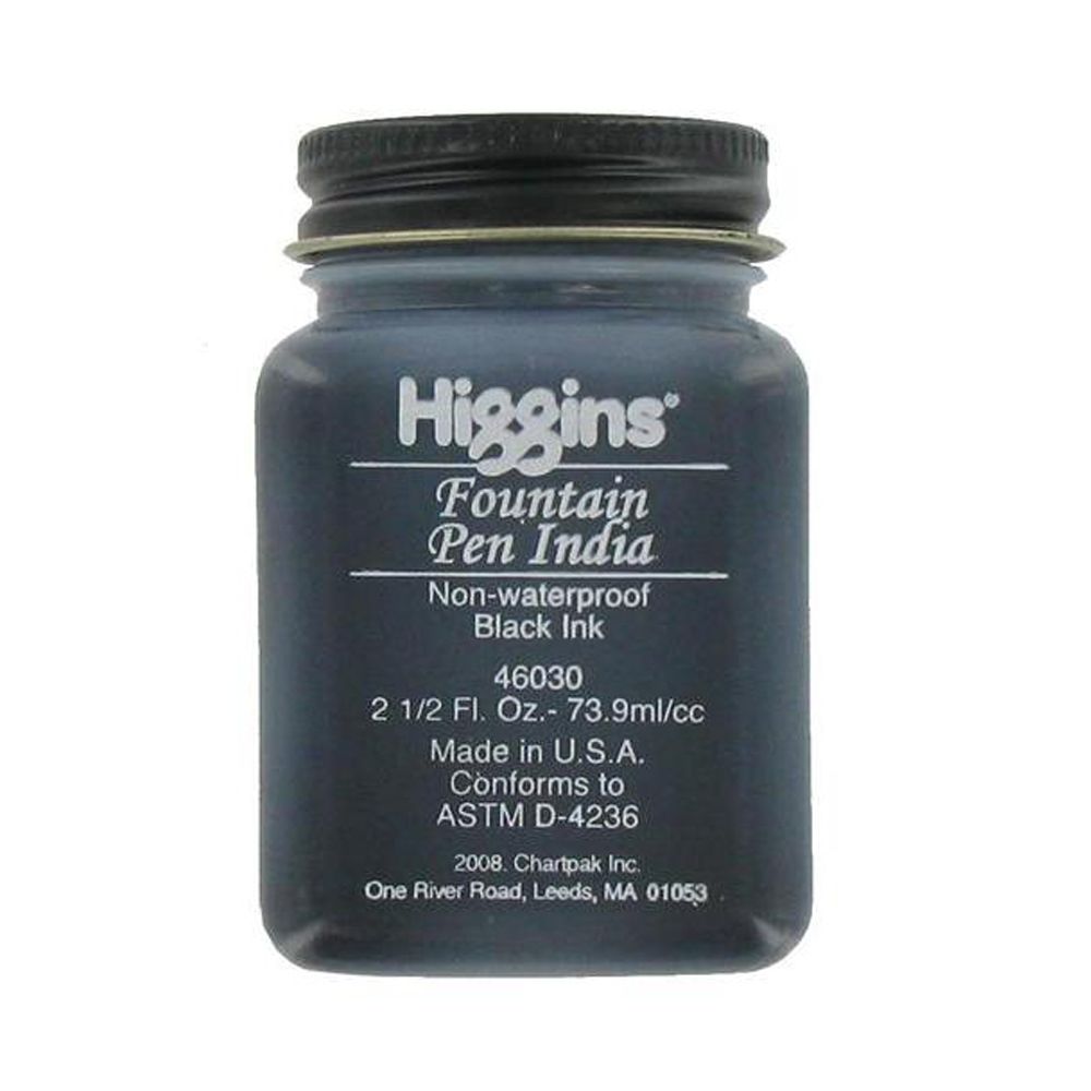 Higgins® Fountain Pen Drawing India Ink 2-1/2 oz | Jerry's Artarama