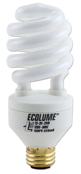 Chromalux Ecolume 20 Watt (Spiral Design) Bulb | Jerry's Artarama