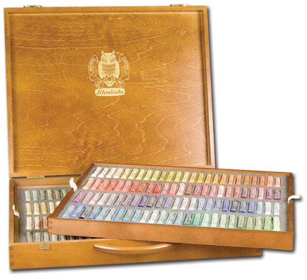Schmincke Finest Extra-Soft Pastels Walnut Stained Box Assorted Colors ...
