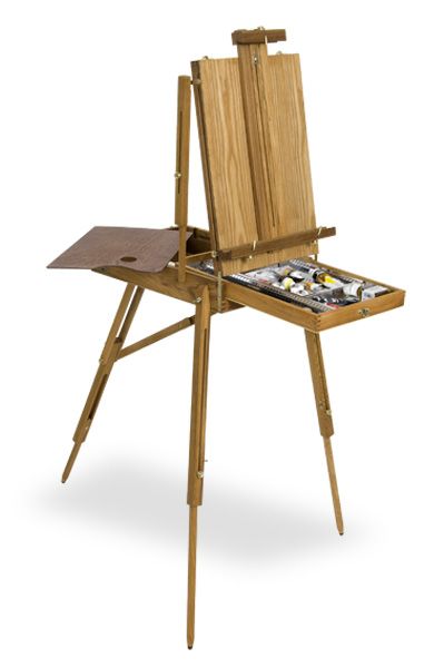 Jullian Escort French Easel, Beechwood, w/ Leg Spikes | Jerry's Artarama