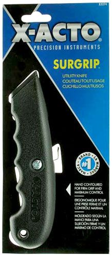 X-Acto Surgrip Retractable Utility Knife with Plastic Handle - Black ...
