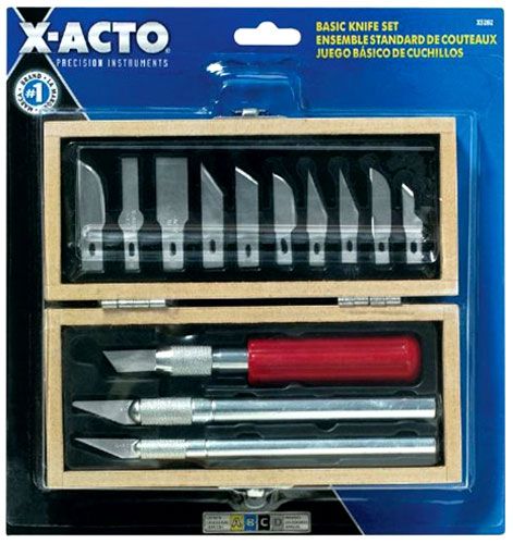 X-Acto All-Purpose Knives and Replacement Blades Basic Knife Set ...