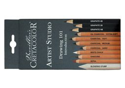 Cretacolor Black Box Drawing Tin Set | Jerry's Artarama