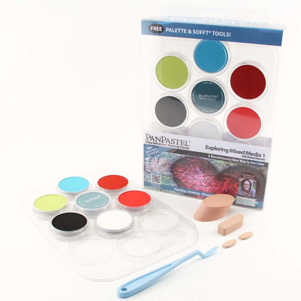 PanPastel™ Ultra Soft Painting 9 ml Compact with Palette Mixed Media Kit #1 (Set of 7) | Jerry's ...